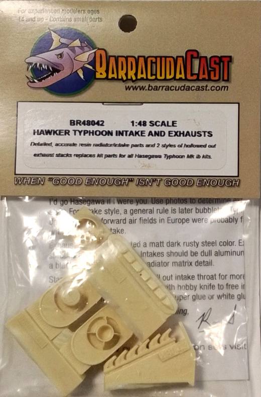 BR48042 HAWKER TYPHOON INTAKE AND EXHAUSTS