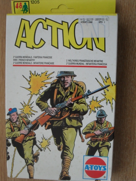 ESCI/A TOYS 1/72 1205 WW2 FRENCH INFANTRY Military Model Kit