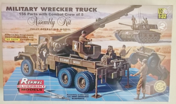 RENWAL 1/32 7816 MILITARY WRECKER TRUCK Military Model Kit