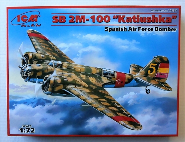 ICM 1/72 72161 TUPOLEV SB2M-100 SPANISH AIRFORCE Model Kit