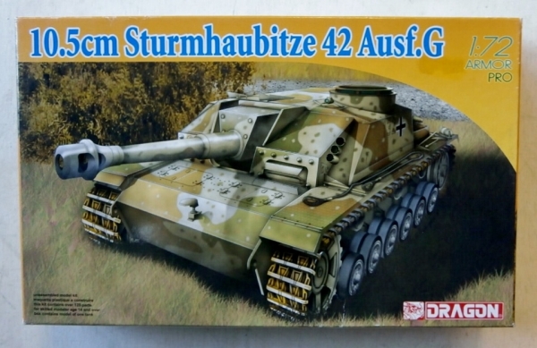 DRAGON 1/72 7284 10.5cm STURMHAUBITZE 42 Ausf.G Military Model Kit