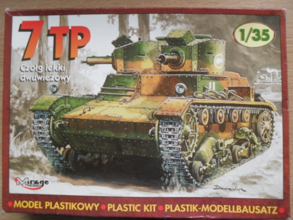 MIRAGE 1/35 35302 POLISH 7TP TWIN TURRET Military Model Kit