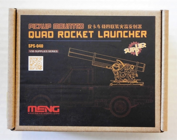 MENG 1/35 SPS-040 PICKUP MOUNTED QUAD ROCKET LAUNCHER Military Model Kit