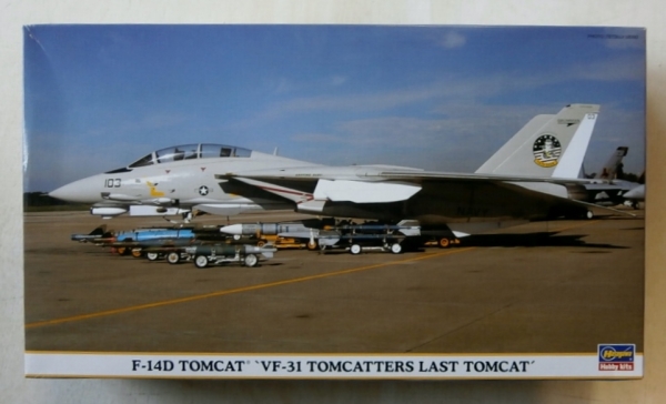 HASEGAWA 1/72 00931 F-14D TOMCAT VF-31 TOMCATTERS LAST TOMCAT Model Kit