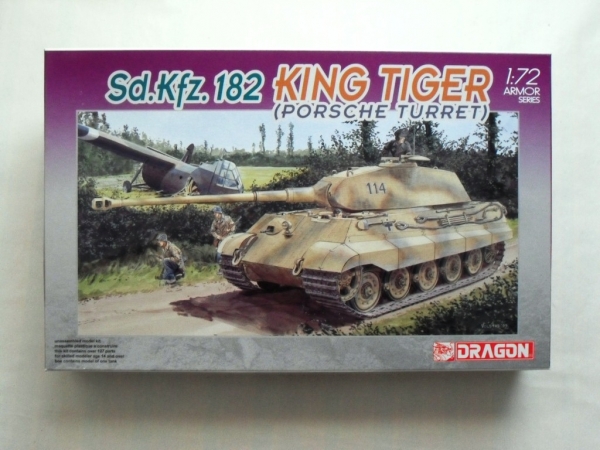 DRAGON 1/72 7231 KING TIGER PORSCHE TURRET Military Model Kit