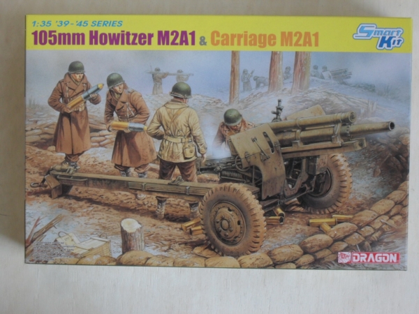 DRAGON 1/35 6499 105mm HOWITZER M2A1 Military Model Kit