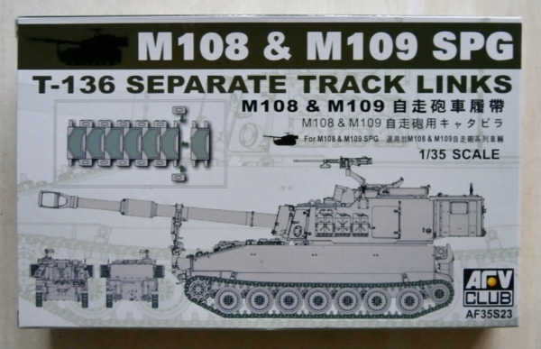 AFV CLUB 1/35 35S23 M108 & M109 SPG T-136 SEPERATE TRACK LINKS Military ...
