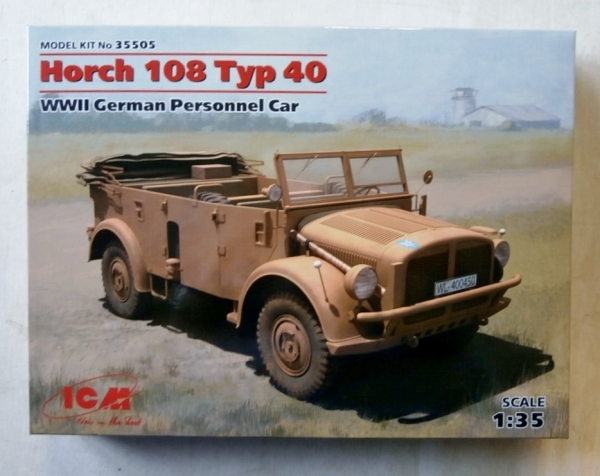 ICM 1/35 35505 HORCH 108 TYP 40 WWII GERMAN PERSONNEL CAR Military ...