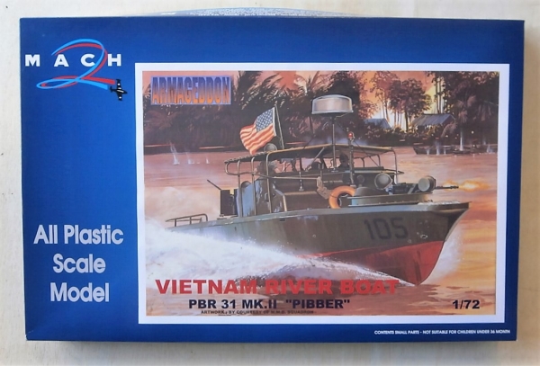 MACH 1/72 07 VIETNAM RIVER BOAT PBR 31 Mk.II PIBBER Model Kit
