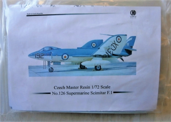 CZECH MASTER RESIN 1/72 126 SUPERMARINE SCIMITAR F.1 Model Kit