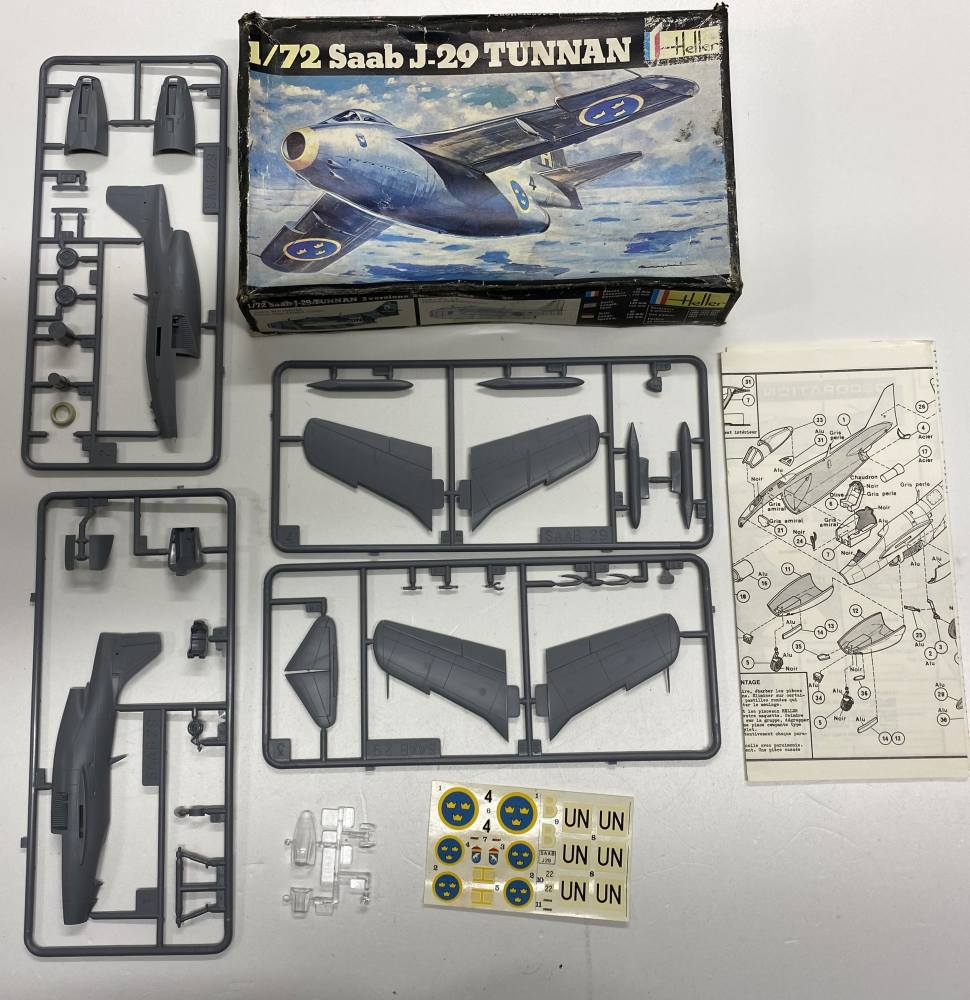 HELLER 260 SAAB J-29 TUNNAN (INCOMPLETE)