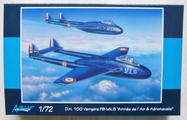AZUR 1/72 A117 D.H.100 VAMPIRE FB Mk.5 Model Kit