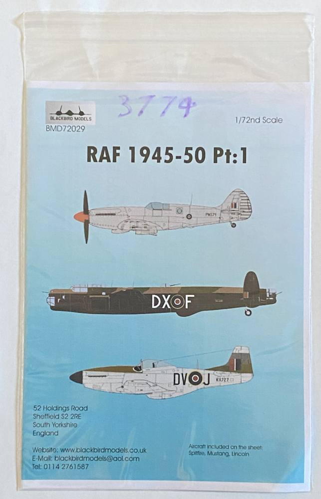3774. BMD72029 RAF 1945-50 PT:1