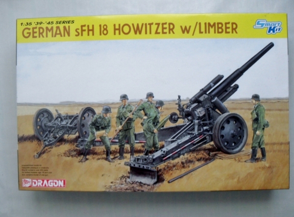 DRAGON 1/35 6392 GERMAN sFH 18 HOWITZER W/LIMBER Military Model Kit