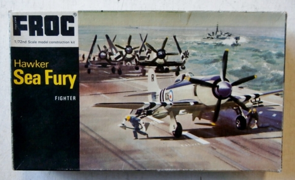 FROG 1/72 F154 HAWKER SEA FURY BLACK BOX Model Kit