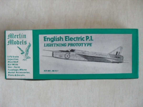 MERLIN 1/72 IM/V/1 ENGLISH ELECTRIC P.1 LIGHTNING PROTOTYPE Model Kit