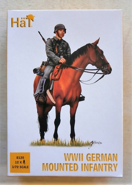 HAT INDUSTRIES 1/72 8120 WWII GERMAN MOUNTED INFANTRY Model Figures