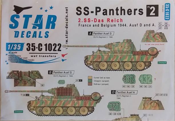 4236.0 35-C 1022 SS-PANTHERS 2 2.SS-DAS REICH