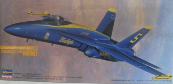 HASEGAWA 1/72 812 BLUE ANGELS F/A-18A HORNET Model Kit