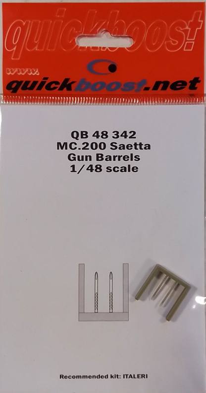 Qb 48 342 Mc.200 Saetta Gun Barrels Recommended Kit: Italeri Model Kit ...