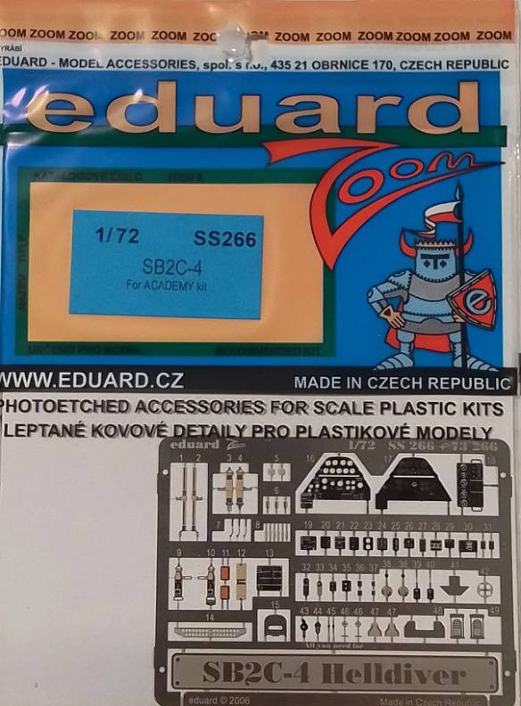 Eduard Ss266 Sb2c-4 For Academy Kit Model Kit | Conversion Sets