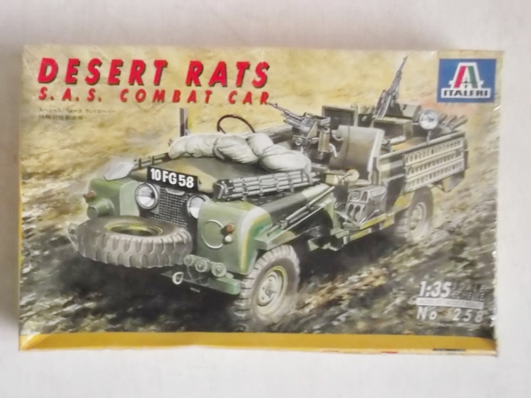 ITALERI Models | ITALERI 258 DESERT RATS SAS COMBAT CAR | Model Kits