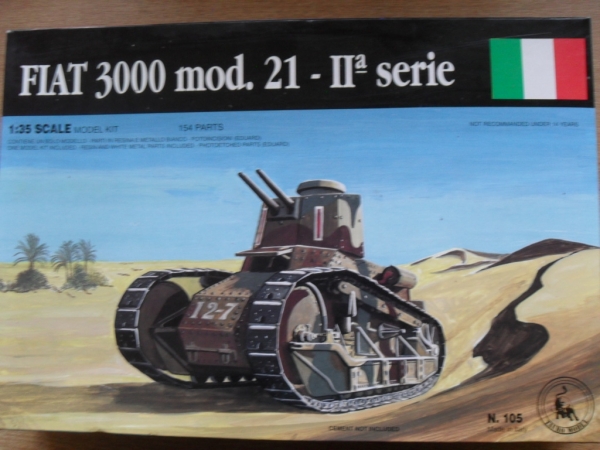 TAURO 1/35 105 FIAT 3000 Mod.21 (2nd series) Military Model Kit