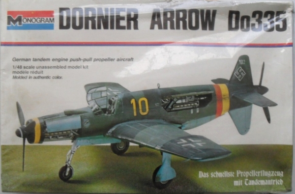 MONOGRAM 1/48 7538 DORNIER Do 335 ARROW Model Kit