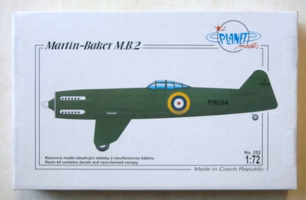 PLANET MODELS 1/72 252 MARTIN BAKER M.B.2 Resin Model Kit