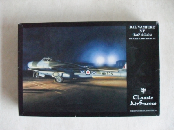 CLASSIC AIRFRAMES 1/48 492 DH VAMPIRE NF (RAF & ITALY) Model Kit
