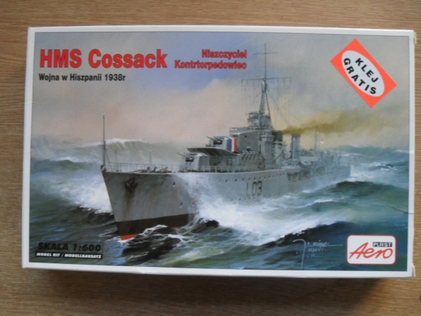 AEROPLAST 1/600 00318 HMS COSSACK Model Kit
