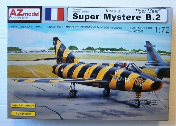 AZ MODEL 1/72 7347 DASSAULT SUPER MYSTERE B.2 Model Kit