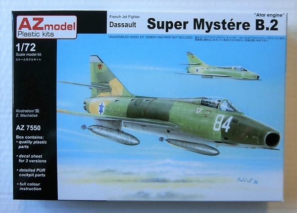 AZ MODEL 1/72 7550 DASSAULT SUPER MYSTERE B.2 Model Kit