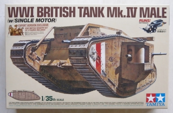 TAMIYA Models | TAMIYA 30057 WWI BRITISH TANK Mk.IV MALE | Model Kits