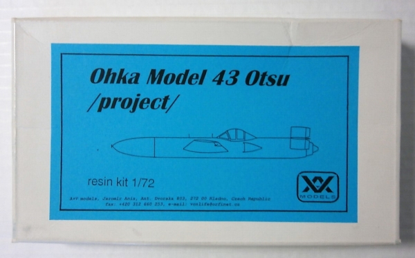 A & V MODELS 1/72 OHKA MODEL 43 OTSU Resin Model Kit