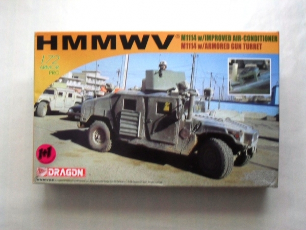 DRAGON 1/72 7248 HMMWV M1114 GUN TURRET Military Model Kit