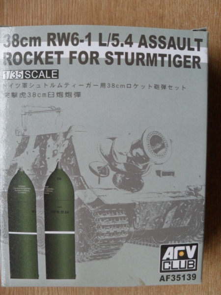AFV CLUB 1/35 35139 38cm RW6-1 L/5.4 ASSAULT ROCKET FOR STURMTIGER ...