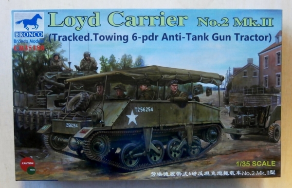 BRONCO 1 35 35188 LOYD CARRIER No 2 Mk II TRACKED TOWING 6 Pdr ANTI