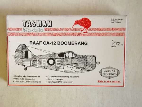 TASMAN 1/72 RAAF CA-12 BOOMERANG Model Kit