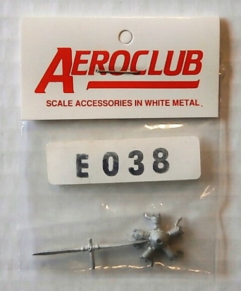 Model Paint Kits | AEROCLUB 1/72 E038 5 CYL KINNER B5 ENGINE & PROP ...