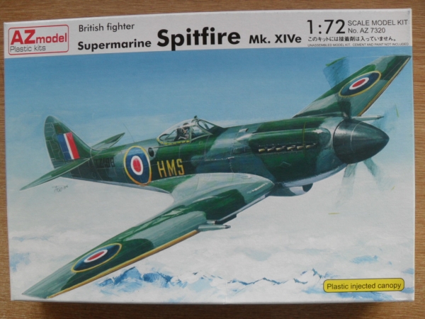 AZ MODEL 1/72 7320 SUPERMARINE SPITFIRE Mk.XIVe Model Kit
