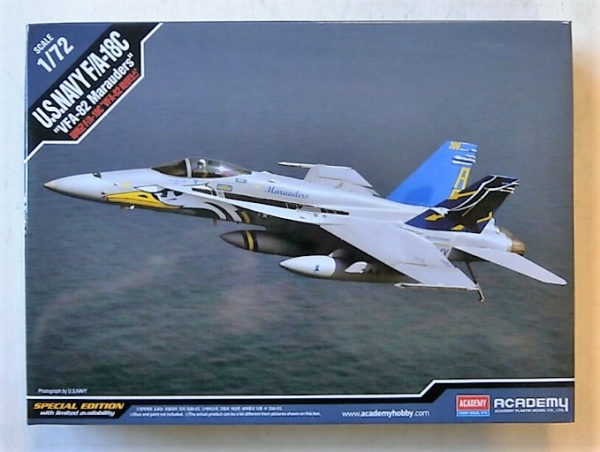 ACADEMY 1/72 12534 US NAVY F/A-18C VFA-82 MARAUDERS Model Kit