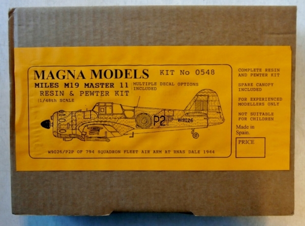 MAGNA 1/48 0548 MILES MASTER Mk.II Resin Model Kit