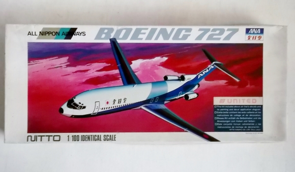 NITTO 1/100 14029 BOEING 727 UNITED Model Kit