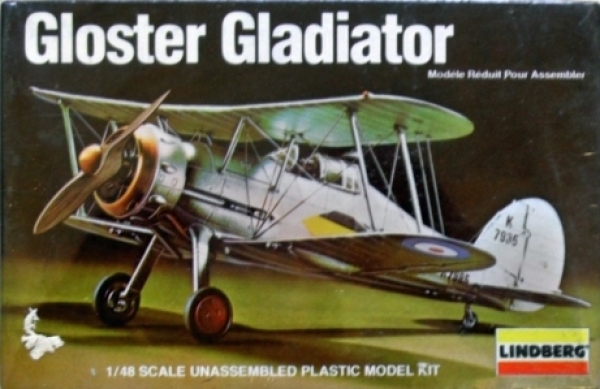 LINDBERG 1/48 916 GLOSTER GLADIATOR Model Kit