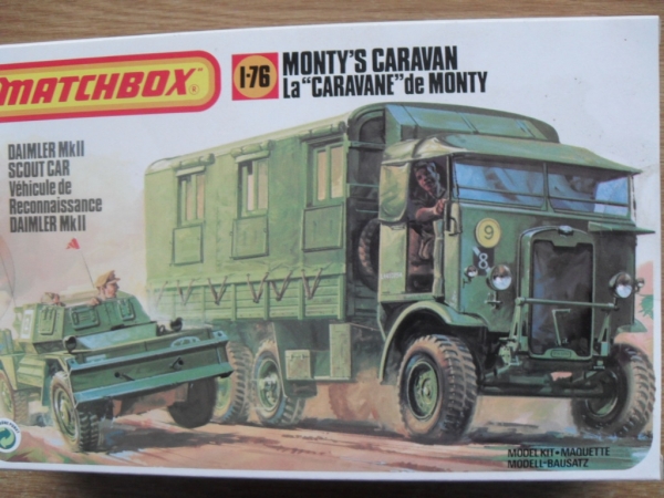 MATCHBOX 1/76 40175 MONTYS CARAVAN Military Model Kit