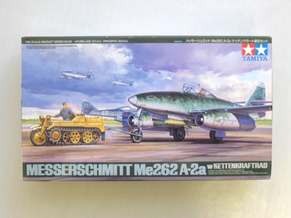 TAMIYA Models | TAMIYA 61082 MESSERSCHMITT Me 262A-2a WITH KETTENKRAFTRAD
