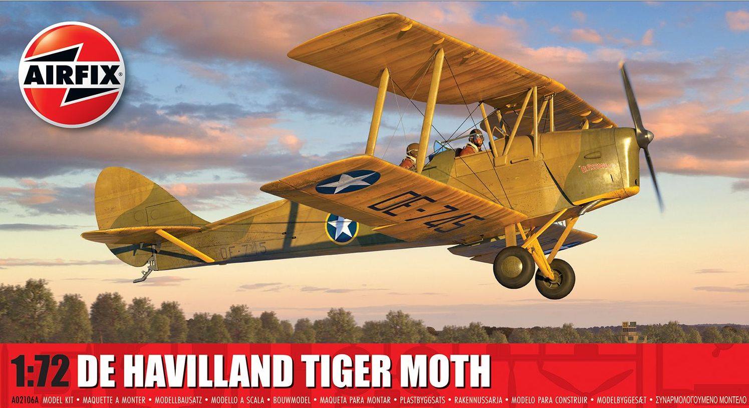 AIRFIX Models | AIRFIX 02106A DE HAVILLAND TIGER MOTH | Model Kits