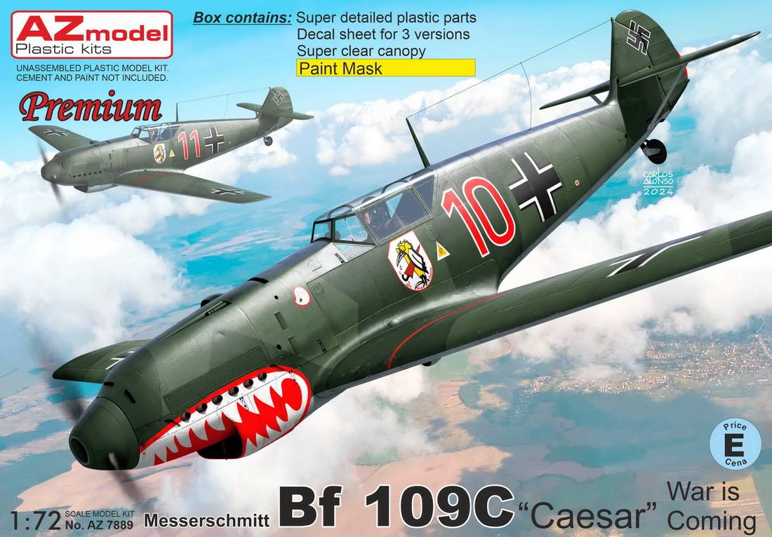 7889 Messerchmitt Bf109c Caesar War Is Coming Premium Edition Model Kit ...
