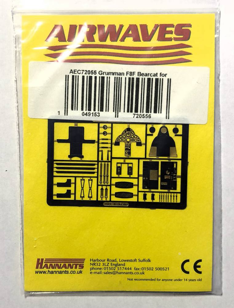 72055 GRUMMAN F8F BEARCAT PHOTO ETCH COCKPIT DETAIL